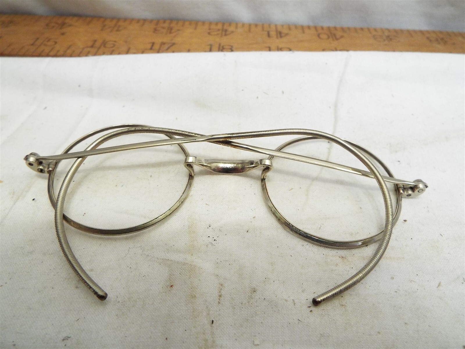 Old Circular Spectacles Silver Tone Round John Lennon Eye Glasses Ben ...