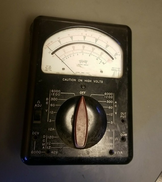 Vintage Triplett Model 630-na Type 3 Multimeter With Leads for sale ...