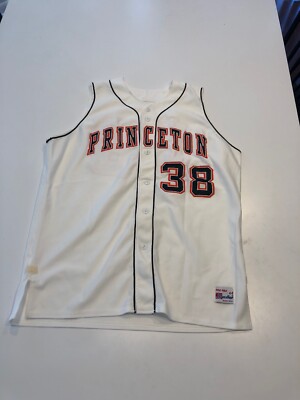 Game Worn Used Princeton Tigers Speedline Baseball Jersey Size 44 #38 ...