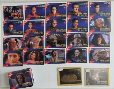 Star Trek DS9 Deep Space Nine 1993 SkyBox Complete 100 Card set ...