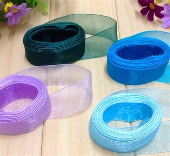 5Meters Christmas Ribbon Chiffon Bow Sewing Cloth Hair Accessories ...