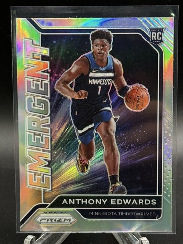 Anthony Edwards 2020-21 Panini Prizm - Emergent Silver Prizm #3 (RC) | eBay
