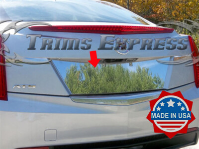 2013-2019 Cadillac ATS 4 Door License Plate Trim Backdrop Chrome ...
