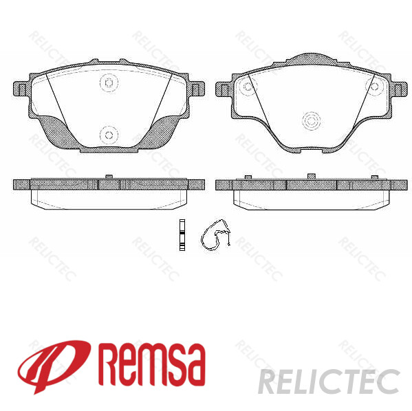 Rear Brake Pads Set for Peugeot Citroen:308 II,C4 Picasso II 2,SW II ...