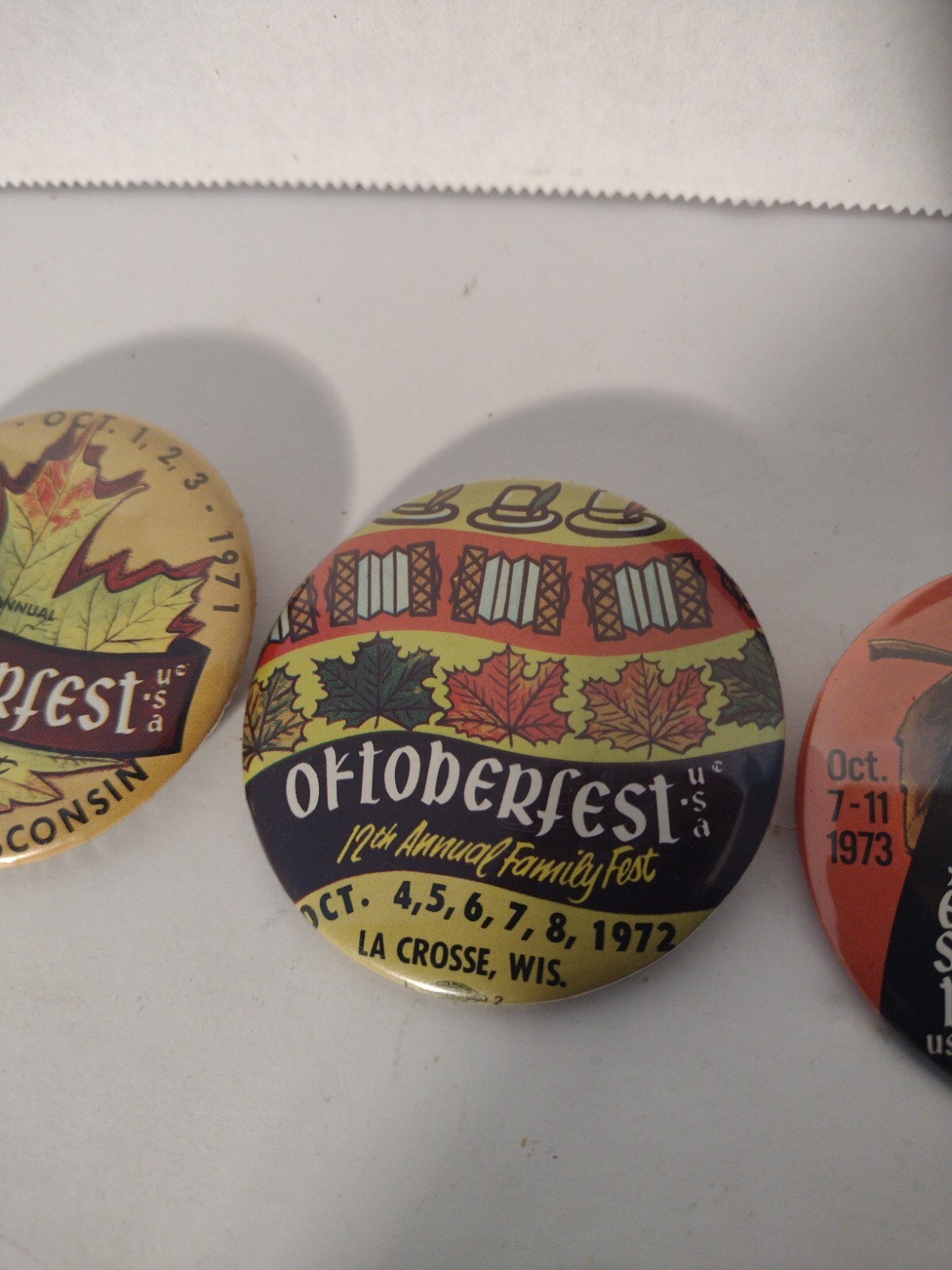 Pinback Button Oktoberfest LaCrosse Wisconsin 10 buttons from 1970 to ...