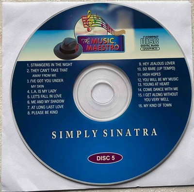 SIMPLY FRANK SINATRA KARAOKE CDG VOL 5 CD+G SONGS MUSIC OLDIES CROONER 1950'S | eBay