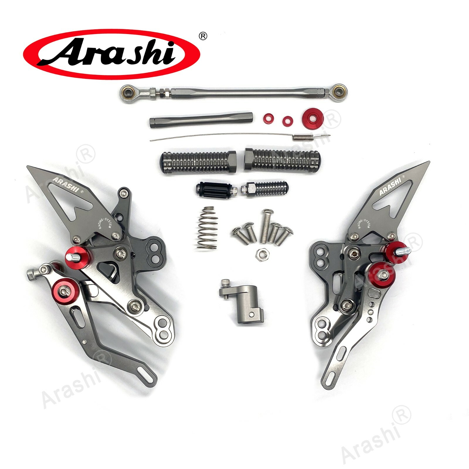 Arashi Adjustable Foot Pegs Footrest for Honda CBR650F CB650R 2019-2025
