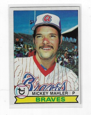 MICKEY MAHLER 1979 TOPPS BASEBALL AUTOGRAPHED CARD 331 ATLANTA BRAVES ...