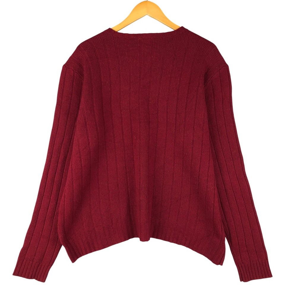 Vintage Ralph Lauren POLO by Ralph Lauren ribbed V-neck lambswool knit ...