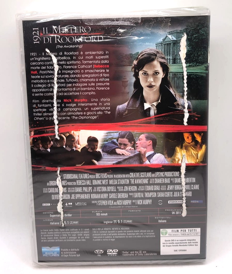 1921 The Mistero of Awakening - Rebecca Hall - Dominic West - DVD ...