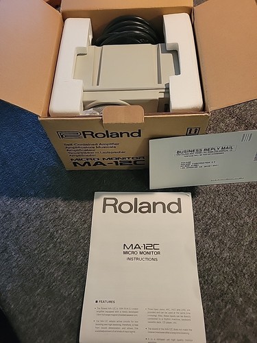 Roland MA-12C Stereo Micro Monitor Single Powered Speaker | eBay
