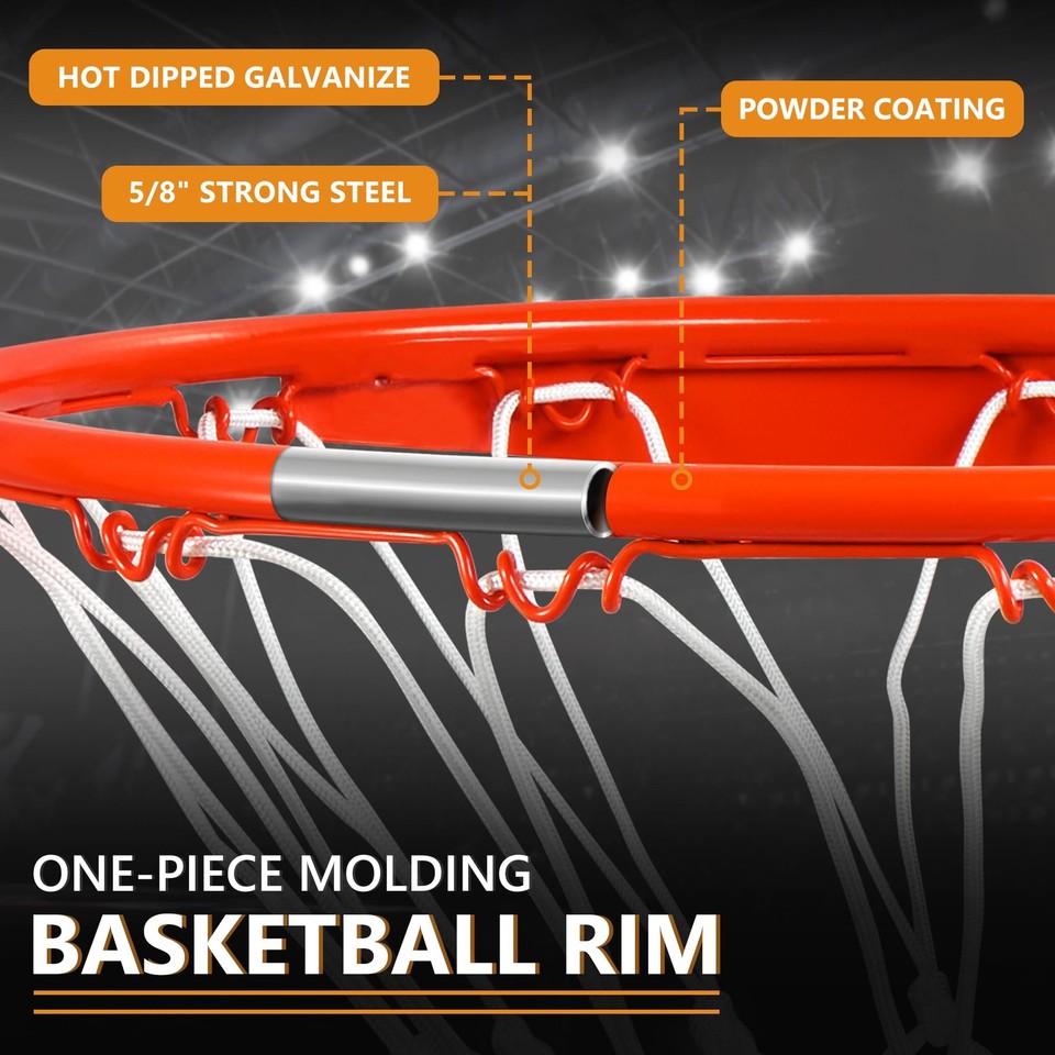 Basketball Rim Replacement, Single-Spring Breakaway Basketball Rim ...