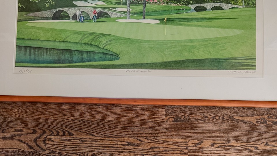 The 11th at Augusta: Signed by World Golf Hall of Fame Golfer Ray Floyd ...