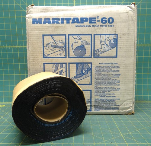 1 Roll, Henry MT202 Maritape-60 Medium Duty Hatch Cover Tape, 6" Wide ...