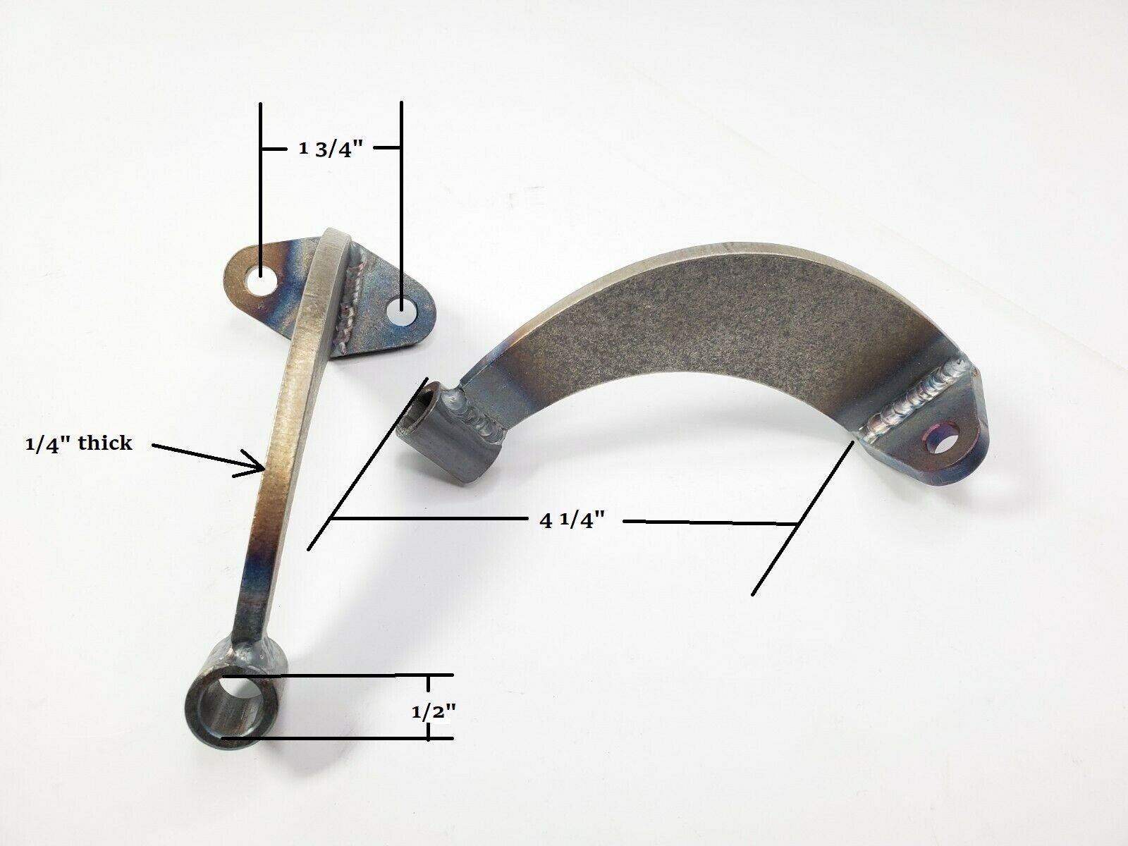 Pair Solid Headlight Stands Mounts For Hot Rods (Custom Steel Frame ...