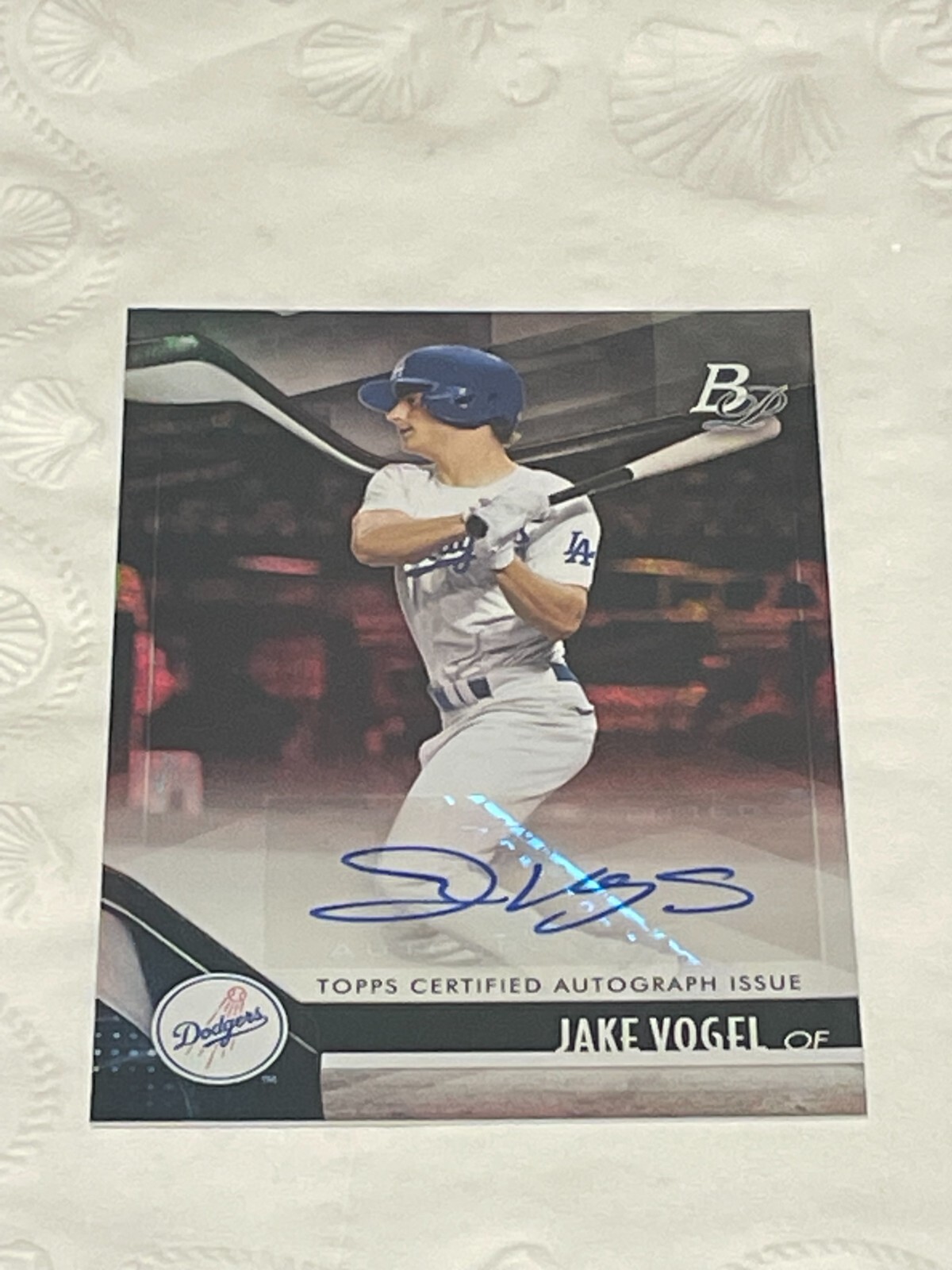 JAKE VOGEL 2021 Bowman Platinum Autograph ~ AUTO ~ Los Angeles DODGERS ...