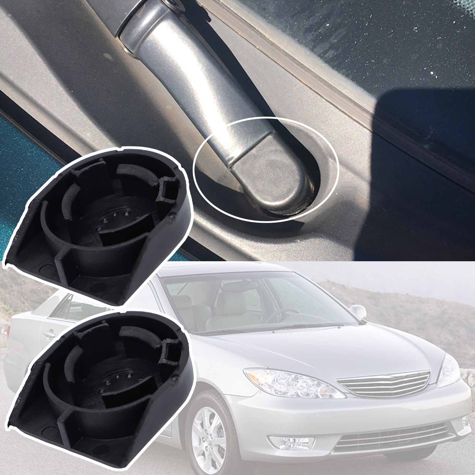 2Pcs Front Windshield Wiper Arm Nut Cap Bolt Rocker Cover 8529213010 ...