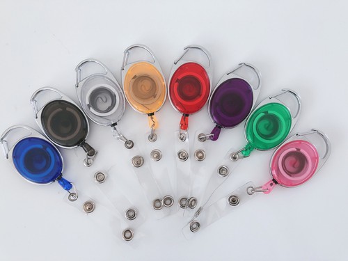 3X Retractable Badge Holder Reel Swipe Card Security ID Pull Key Ring ...