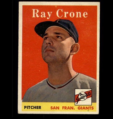 1958 RAY CRONE TOPPS #272 GIANTS EXMT/NM *5392 | eBay