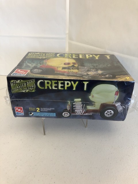 1996 ERTL Creepy T AMT Monster Rods Glow in The Dark Skeleton HOTROD ...