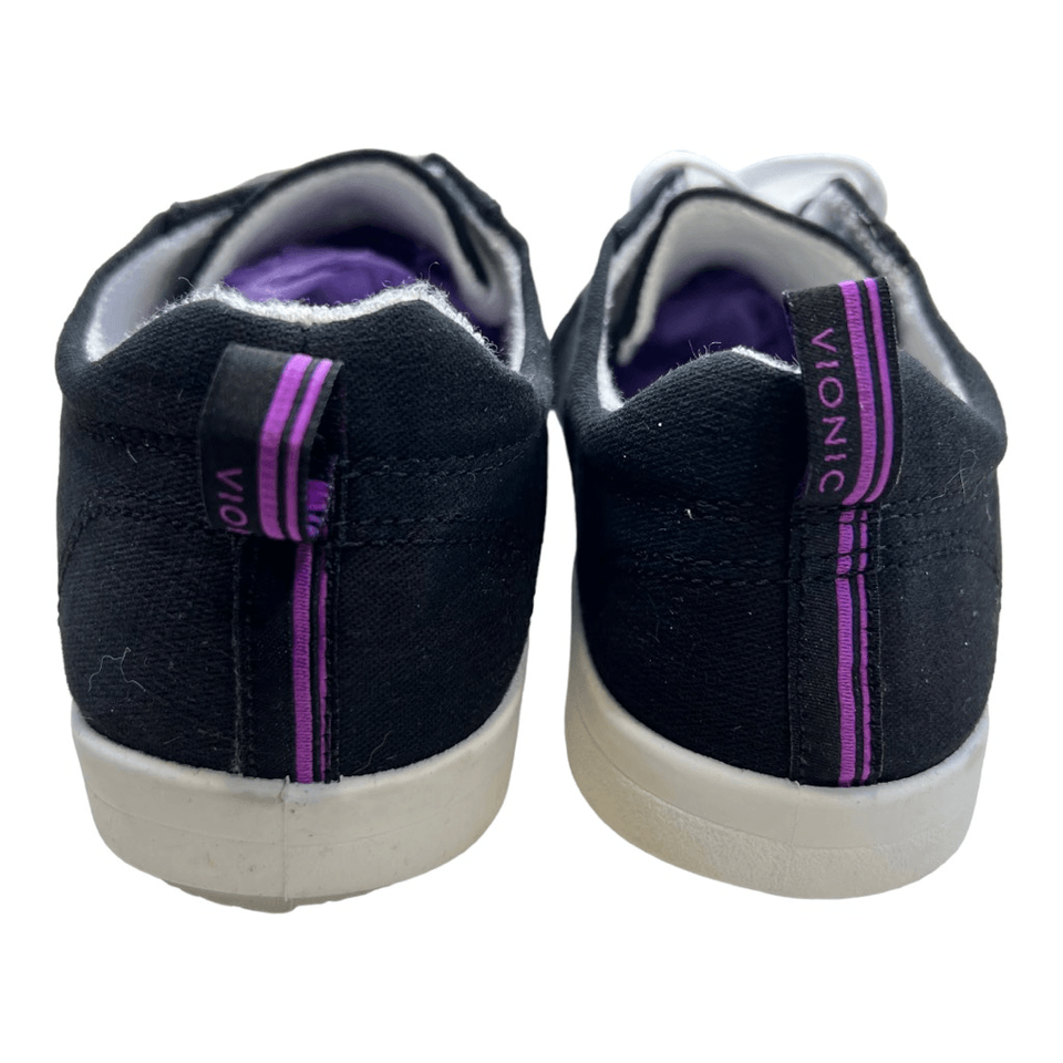Vionic Beach Stinson Women’s 6 Lace Up Sneakers-Sustainable Black ...