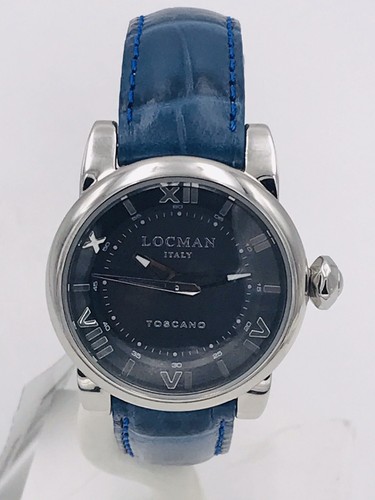 Locman Toscano Watch 595ABL/770 Steel Leather 33Mm Discounted New | eBay