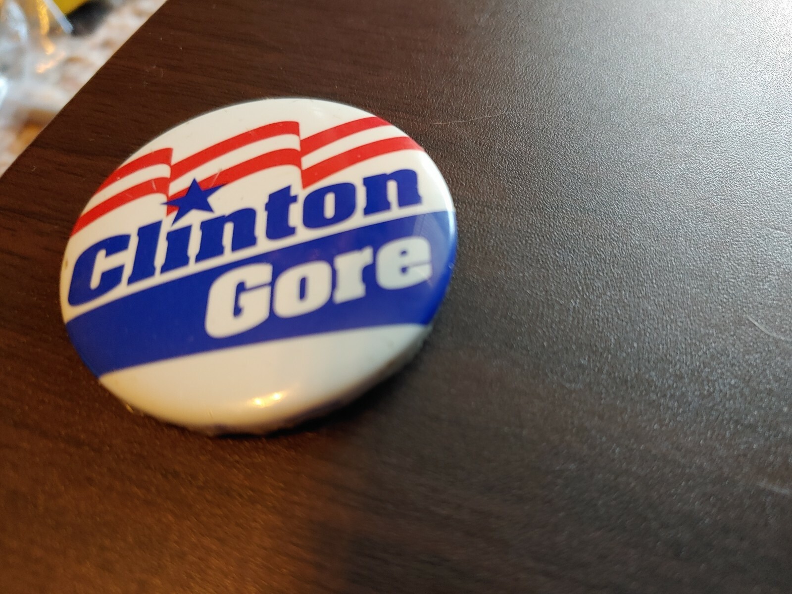 Clinton Gore Red, White & Blue Campaign Button 1.5-inch Pinback ...