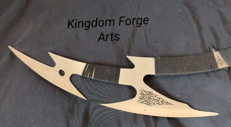 Steel replica Klingon bat'leth from star Trek handed over in amnesty | eBay