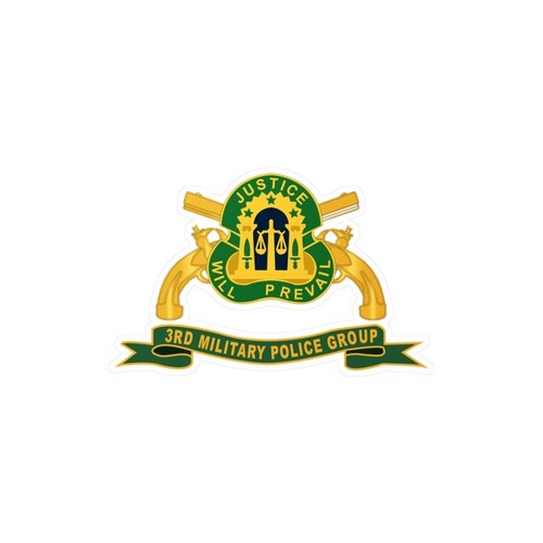 Kiss-Cut Vinyl Decals -Army - 3rd Military Police Group w Br - Ribbon ...