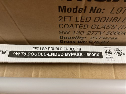 New (25) Maxlite 24" Linear T8 Coated LED Bulbs L9T8DE250-CG4 Direct ...