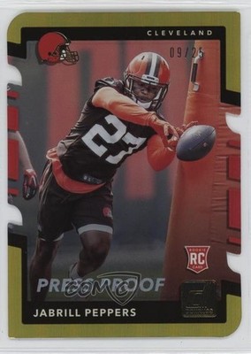 2017 Donruss Rookies Press Proof Gold Die-Cut /25 Jabrill Peppers #390 ...