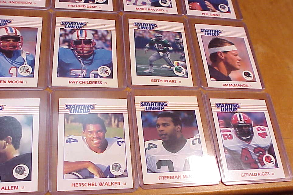 1988 FOOTBALL NFL SLU STARTING LINEUP SET LOT KENNER CARDS ROOKIES NM ...