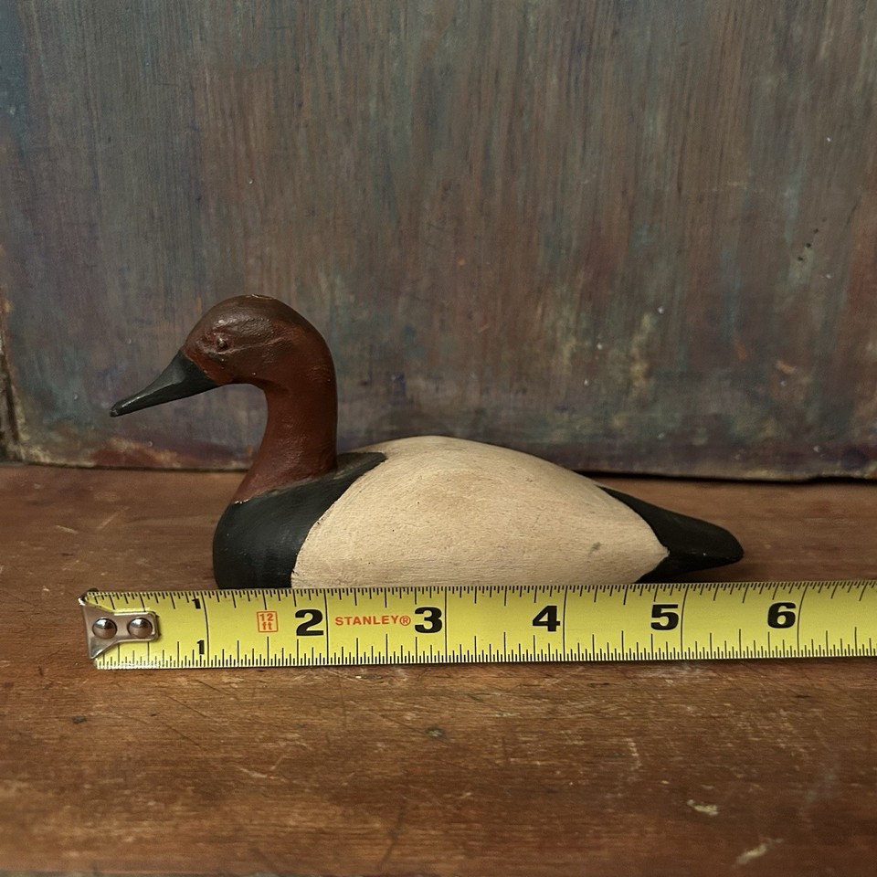 Vintage RW Schaap Miniature Canvasback Duck Decoy, Signed | eBay