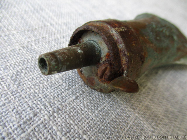 ANTIQUE CIVIL WAR ERA SMALL 4" M1849 COLT REVOLVER STYLE POWDER FLASK ...