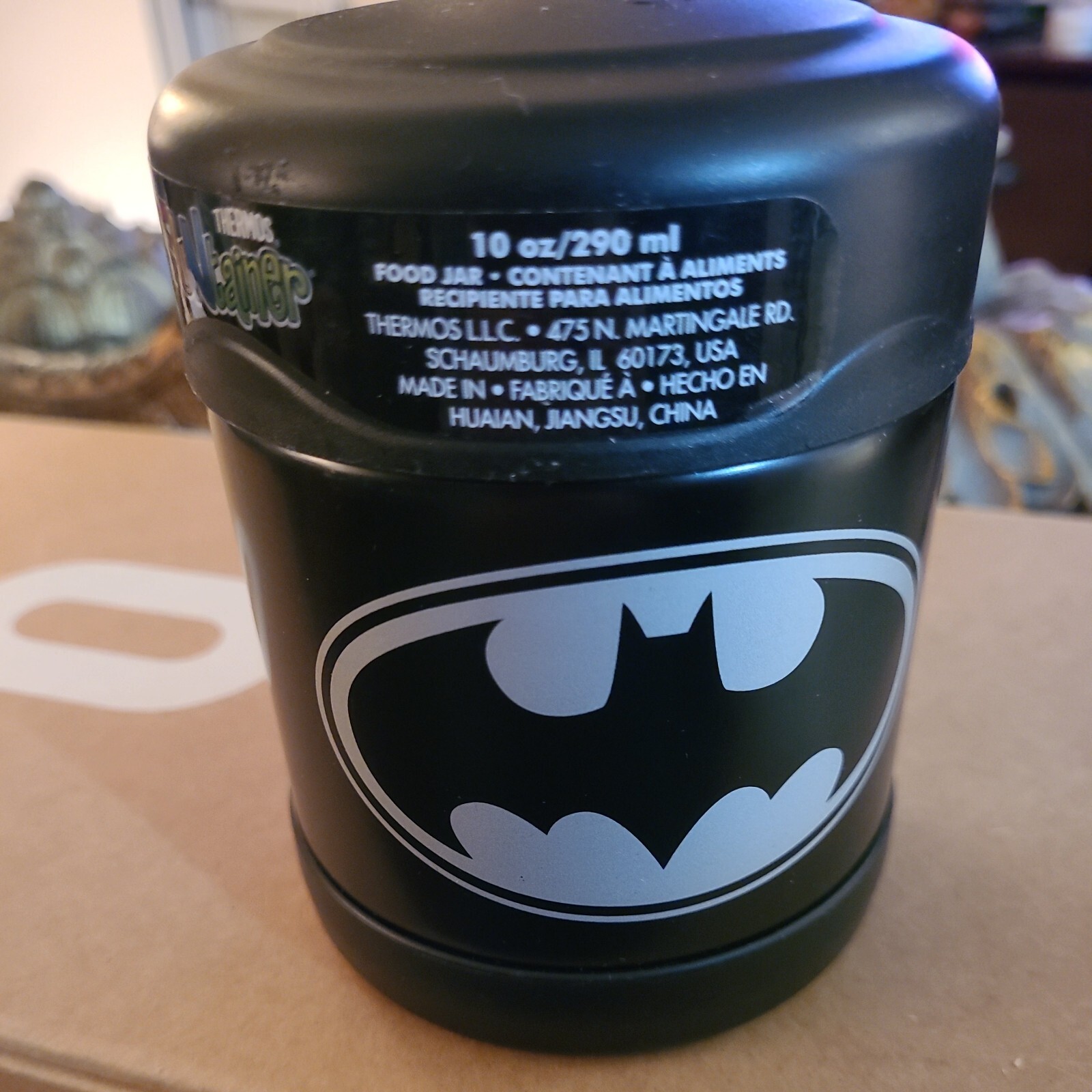 DC Comic Batman Thermos Funtainer Stainless Steel Food Container 10 oz ...