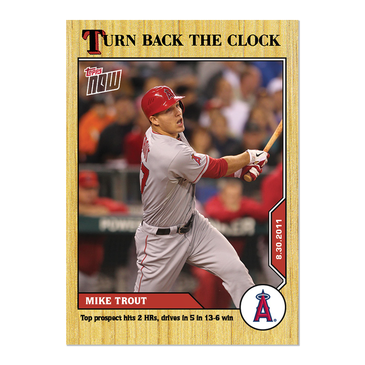 2020 Topps Now Turn Back the Clock - Mike Trout #153 /3237 for sale ...
