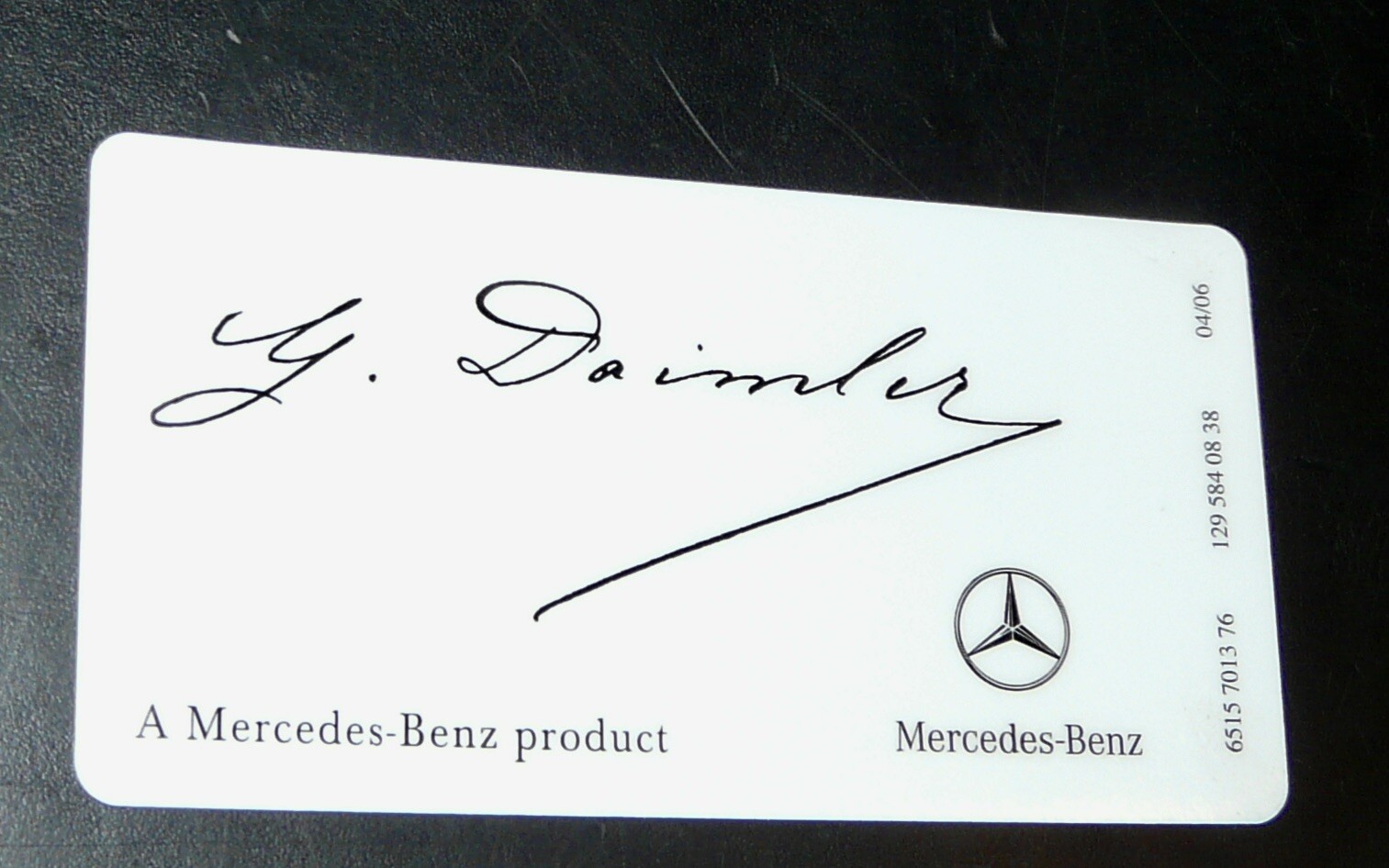 Daimler Signed Mercedes-Benz Windshield Decal Sticker 1295840838 for ...