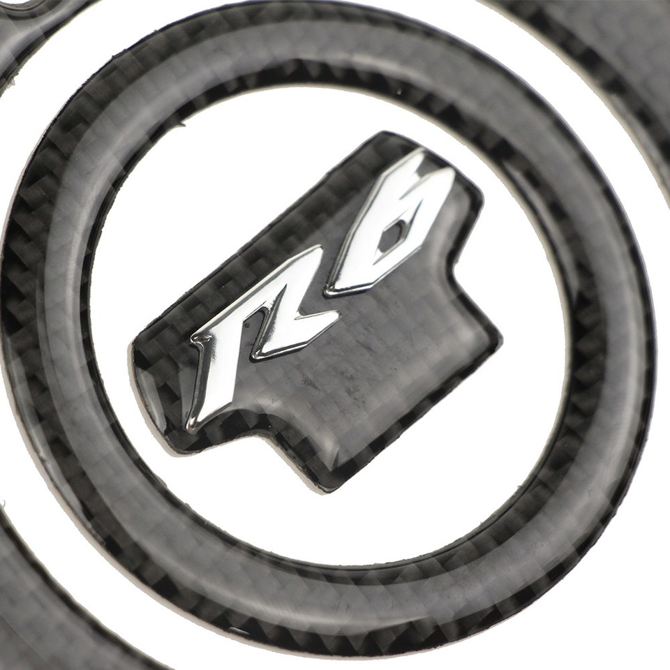 3D Real Carbon Tank Pad Protector Emblem Stickers Decals for Yamaha ...
