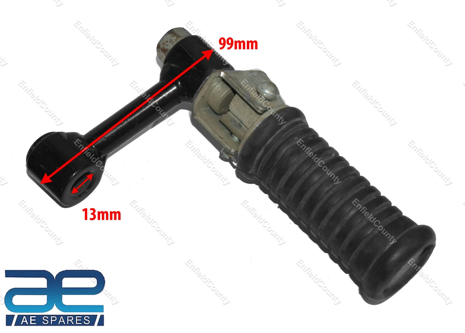 Pair Folding Footrest Assembly Kit For Royal Enfield Bullet Motorcycle ...