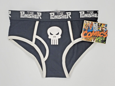 2000's PUNISHER MARVEL SUPERHERO Mens Comic Book Art Briefs M Vintage ...