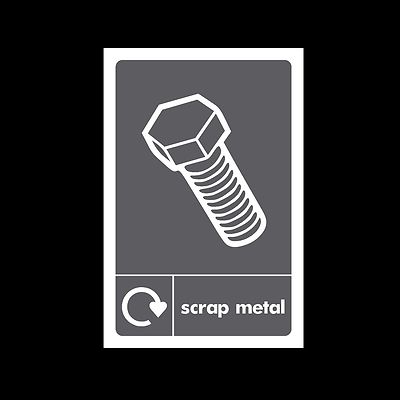 Scrap Metal Waste Recycling - Plastic Sign, Sticker - All Sizes ...