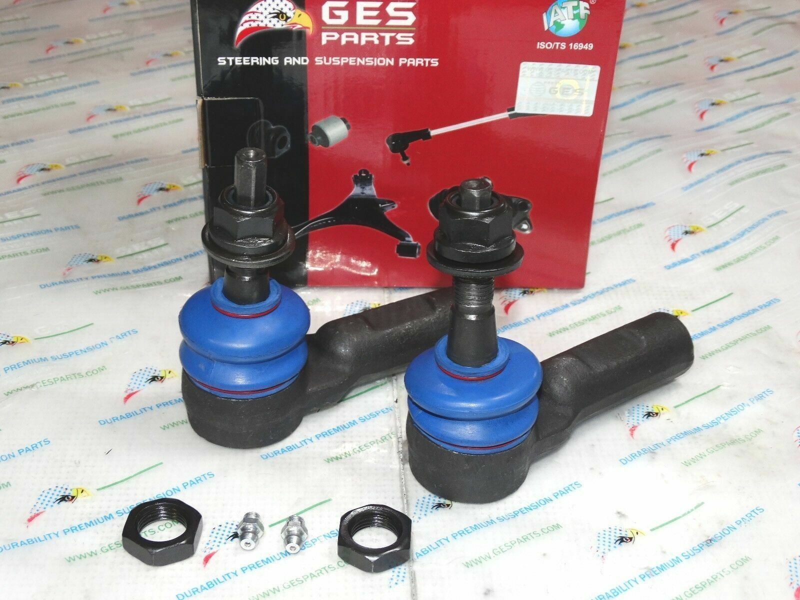 5 Lugs Wheel 2 Front Outer Tie Rod End For 2006-2012 Dodge Ram 1500 ...