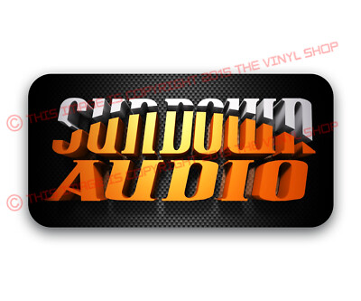Sundown Audio FULL COLOR CARBON LOOK 5 inch wide automotive sound decal ...