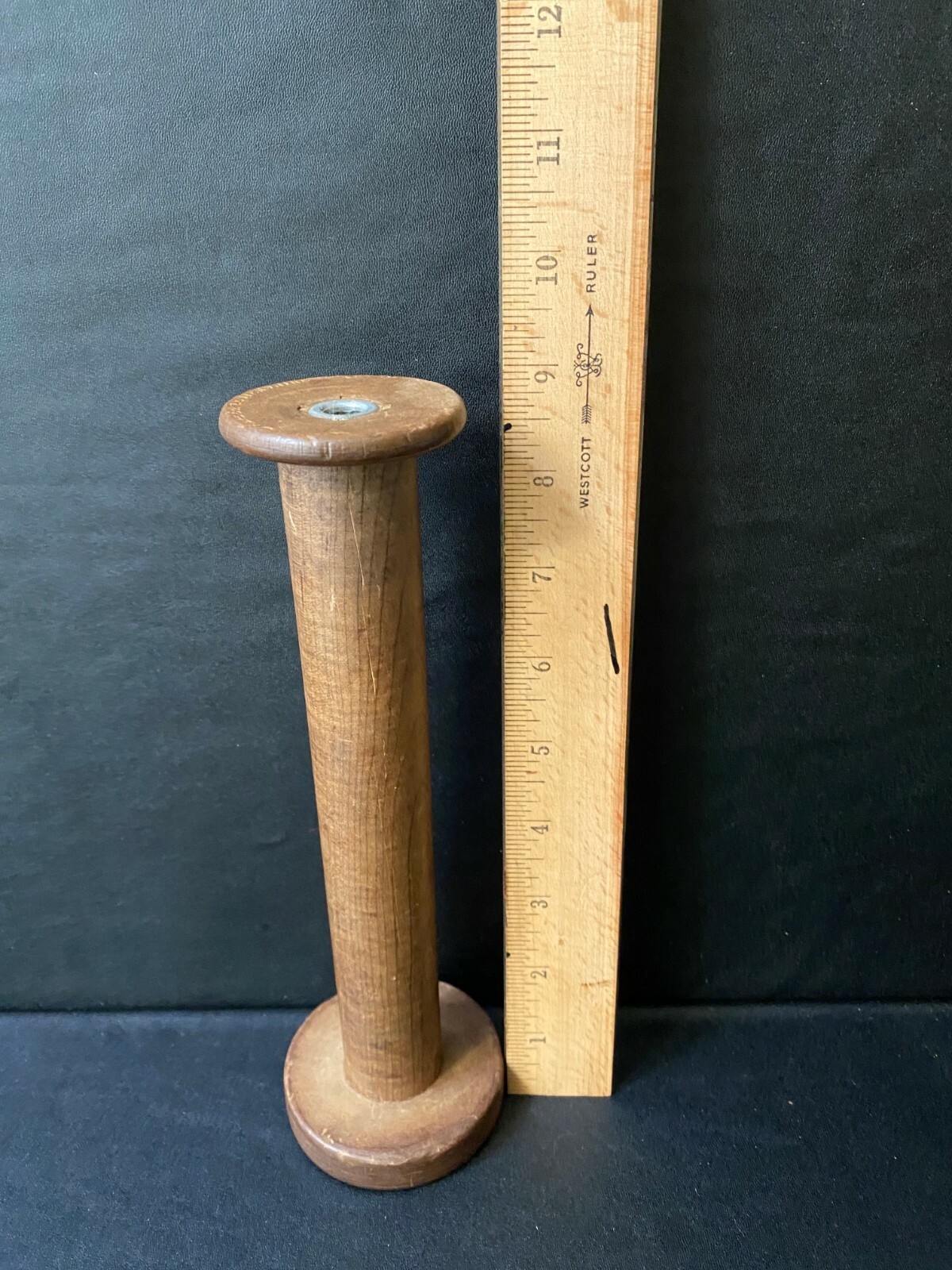 2 Vtg Wood Sewing Spindles Spools & 1 Industrial Thread Spools & 1 Home ...