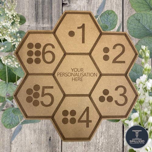 Montessori 2D Number Counting Tray, Early Years Wooden Resource, EYFS ...