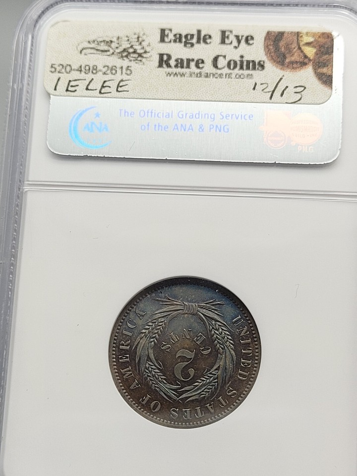 1863 Proof 2c Pattern J-312 NGC PF 66 BN | eBay