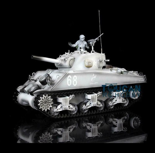 2.4G Henglong 1/16 Snow 7.0 Upgraded M4A3 Sherman RTR RC Tank 3898 ...