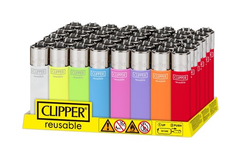 Clipper Lighters LARGE flint box of 48 TRANSLUCENT-UK OFFER | eBay
