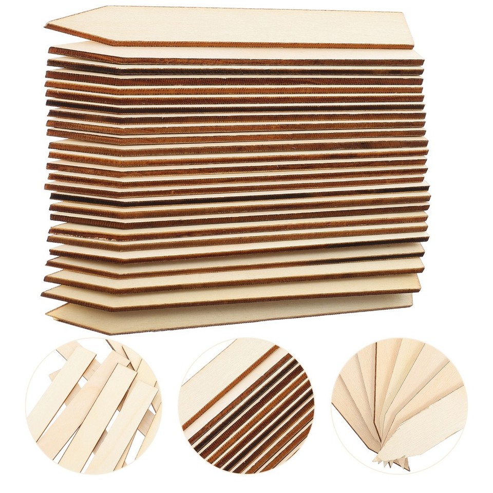 2 Pack Wooden Plant Label Garden Markers Tags Picks Labels Gardening ...