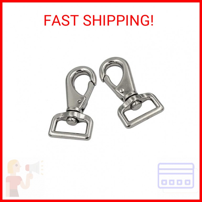 5 packs Metal Heavy Duty 1 inch Large Size Trigger Swivel Eye Bolt ...